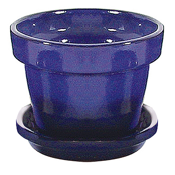 Product - Standard Pot, 4.5" x 4", Blue | Standard Pot with Attached ...