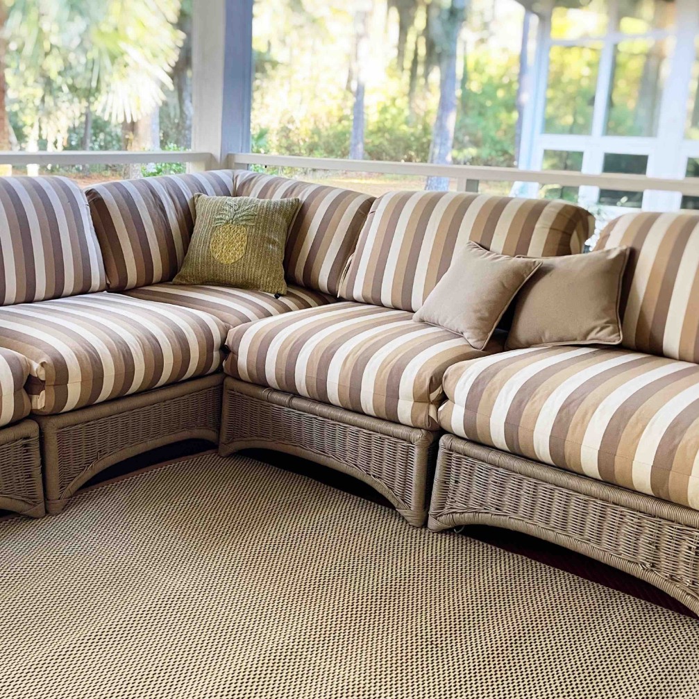 Product - 6' x 9' Basic Outdoor Mat, Cream/Brown | 6' x 9' Basic ...