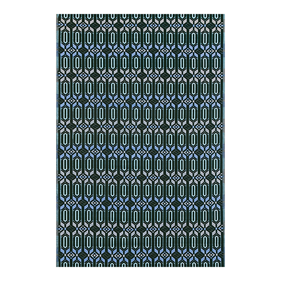 Product - 6' Moroccan Outdoor Runner Mat, Dark Periwinkle | 6' Moroccan ...