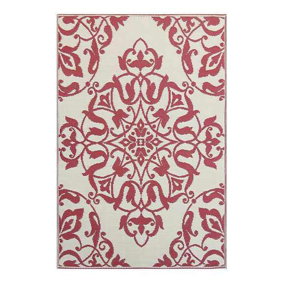 Product - 5' x 8' New Wrought Iron Outdoor Mat, Deep Red | 5' x 8' New ...