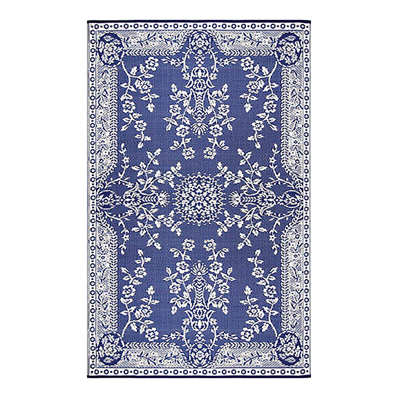 Product - 5' x 8' Garland Outdoor Mat, Blue/White | 5' x 8' Garland ...
