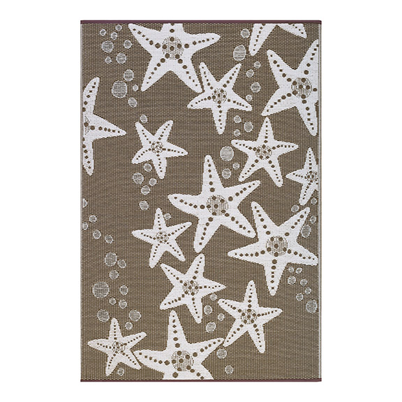 Product - 5' x 8' Starfish Outdoor Mat, Modern Taupe | 5' x 8' Starfish ...