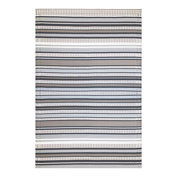 Product - 4' x 6' Stripes Outdoor Mat, Cool Grey | 4' x 6' Stripes ...