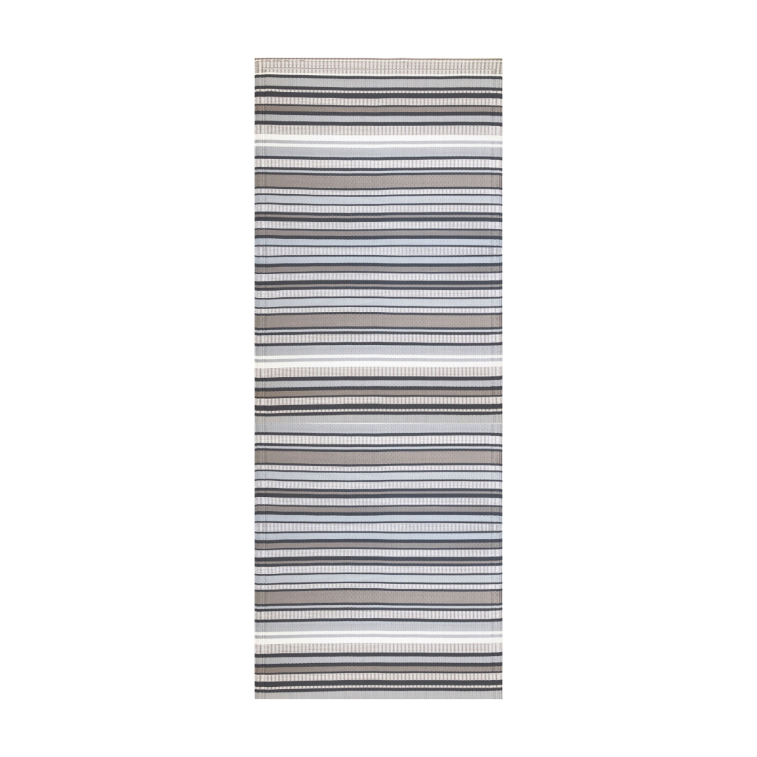 Product - 8' Stripes Outdoor Runner Mat, Cool Grey | 8' Stripes Outdoor ...