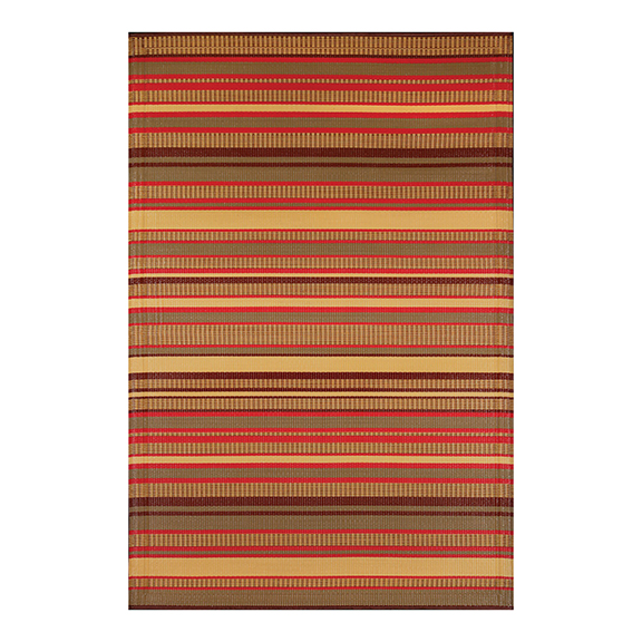 Product - 6' Stripes Outdoor Runner Mat, Warm Brown | 6' Stripes ...