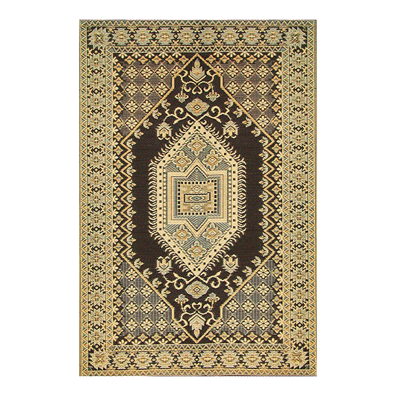 Product - 6' x 9' Turkish Outdoor Mat, Black/Brown | 6' x 9' Turkish ...