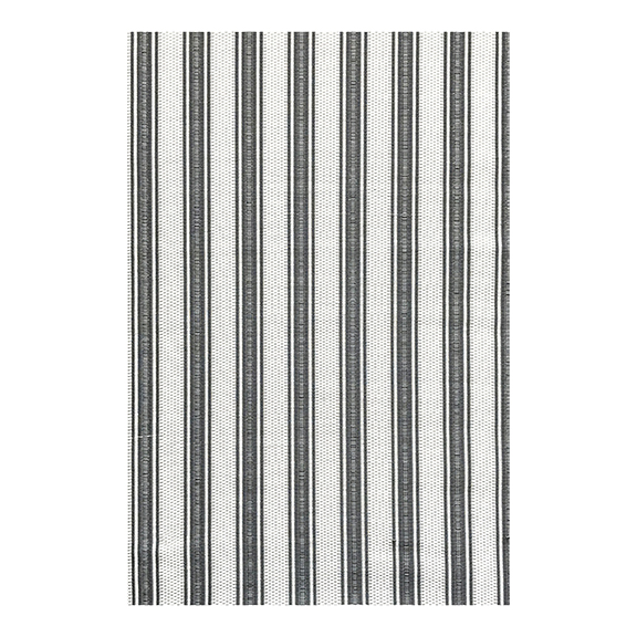 Product - 5' x 8' Vertical Stripe Outdoor Mat, Black Grey | 5' x 8 ...