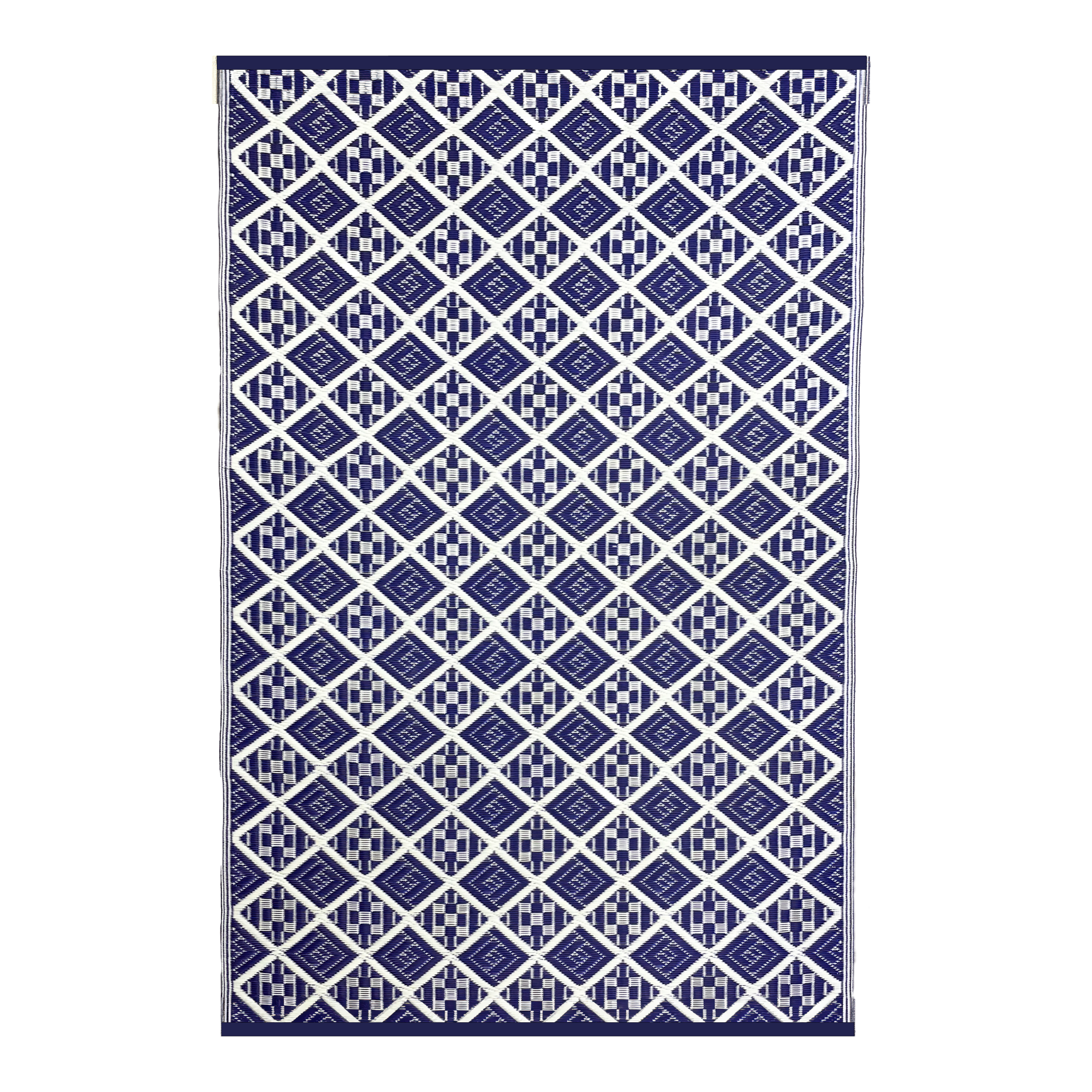 Product - 6' x 9' Scotch Outdoor Mat, Blue & White | 6' x 9' Scotch ...