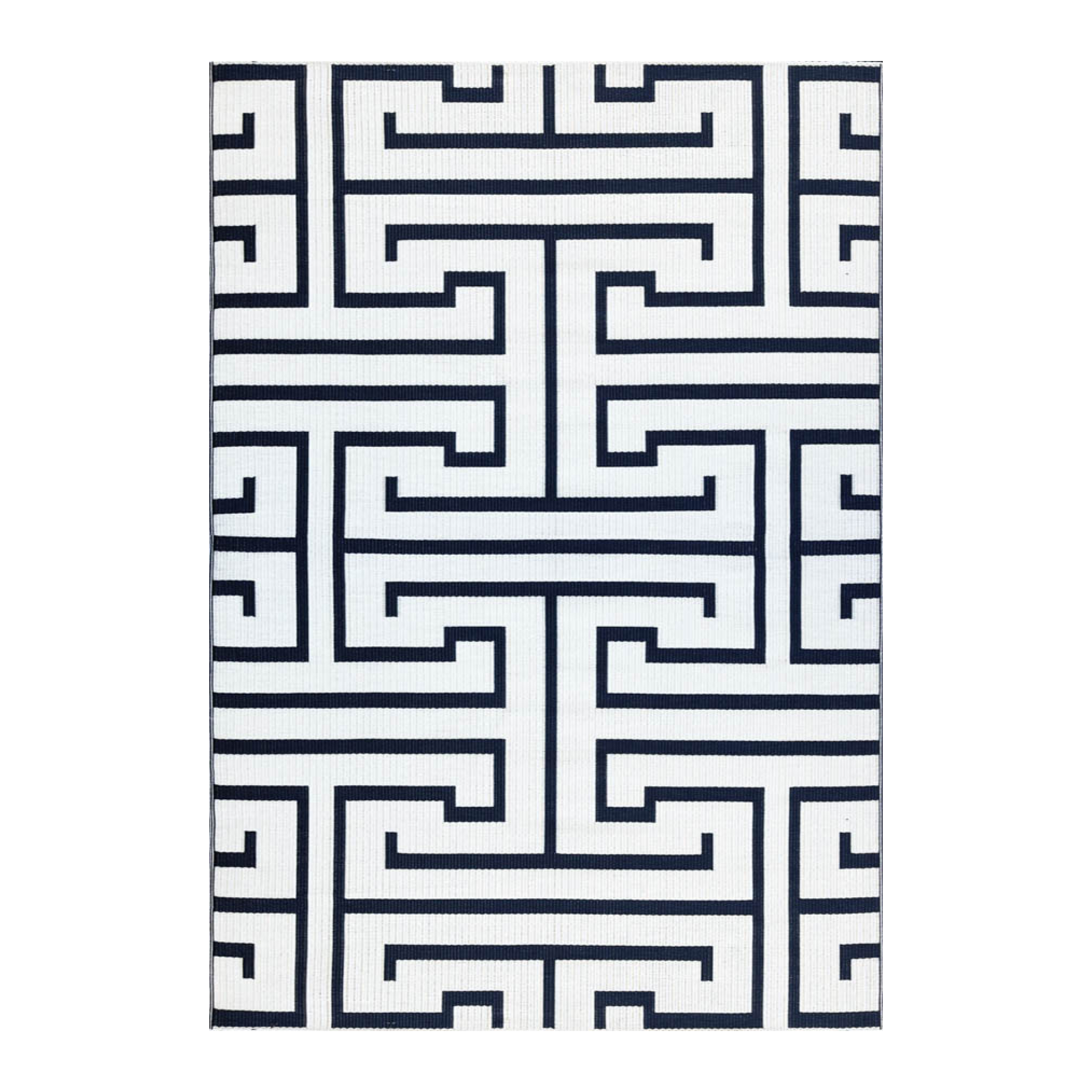 Product - 5' x 8' Greek Key Outdoor Mat, Off White | 5' x 8' Greek Key ...