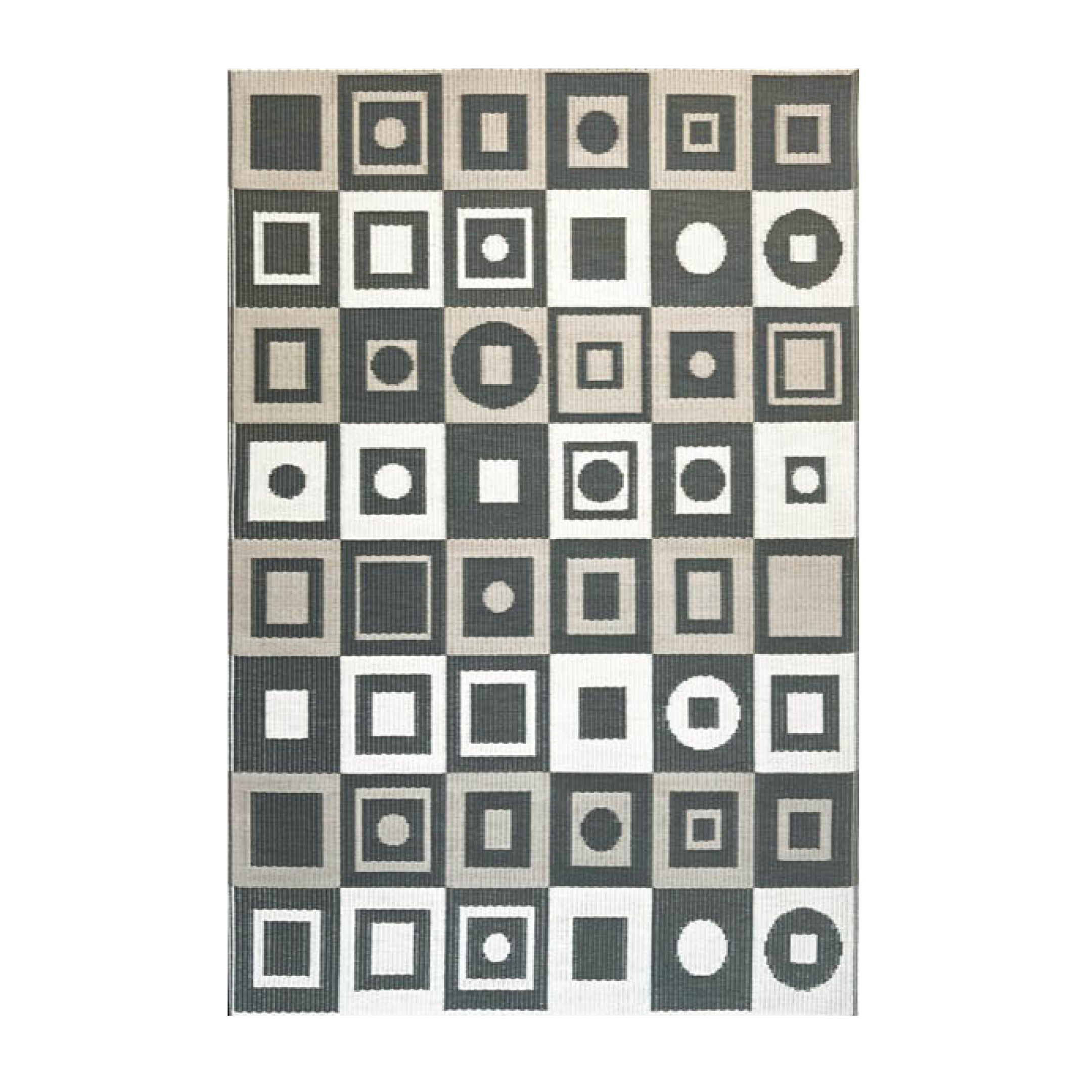 Product - 6' x 9' Squares Outdoor Mat, Charcoal Grey | 6' x 9' Squares ...