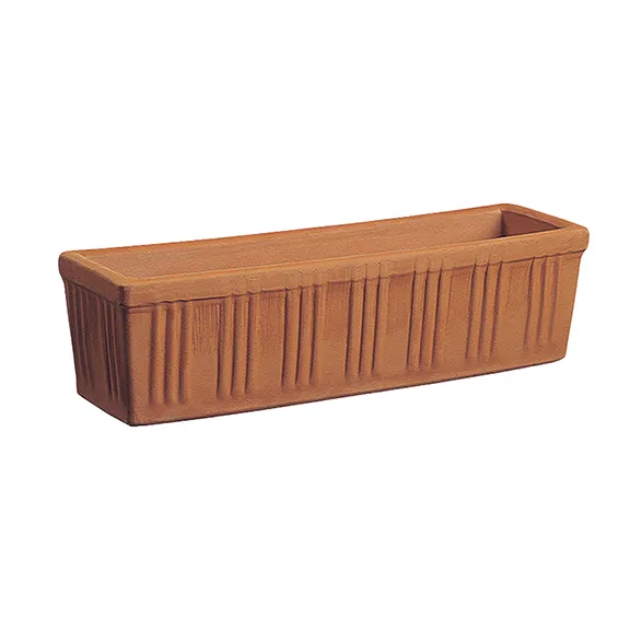 Product - Italian Balcony Window Box, 18" x 5" x 4.75", Terracotta ...
