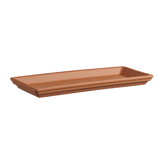 Product - Italian Water Resistant Rectangle Saucer, 12.5", Terracotta ...