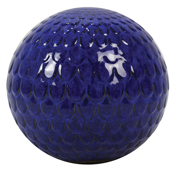 Product - Scallop Gazing Ball, 8", Cobalt | Scallop Gazing Ball, 8 ...