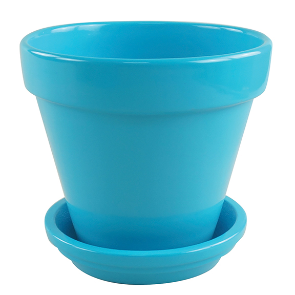 Product - Standard Pot, 4" x 3.5", Turquoise | Standard Pot with ...