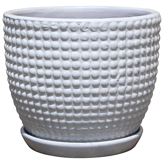 Product - Deco Egg Pot, 8.25" x 7.75", White | Deco Egg Pot with ...