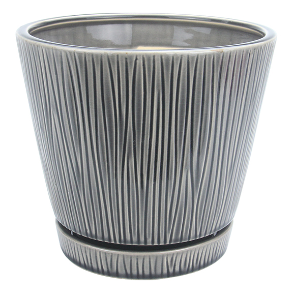 Product - Delica Loom Pot, 8" x 7", Grey | Delica Loom Pot with ...