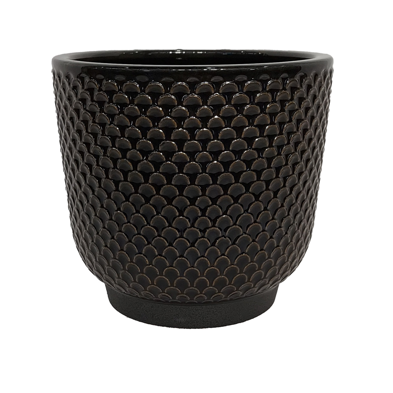 Product - Crescent Pot, 7.75" x 7.5", Charcoal | Crescent Pot, 7.75" x ...
