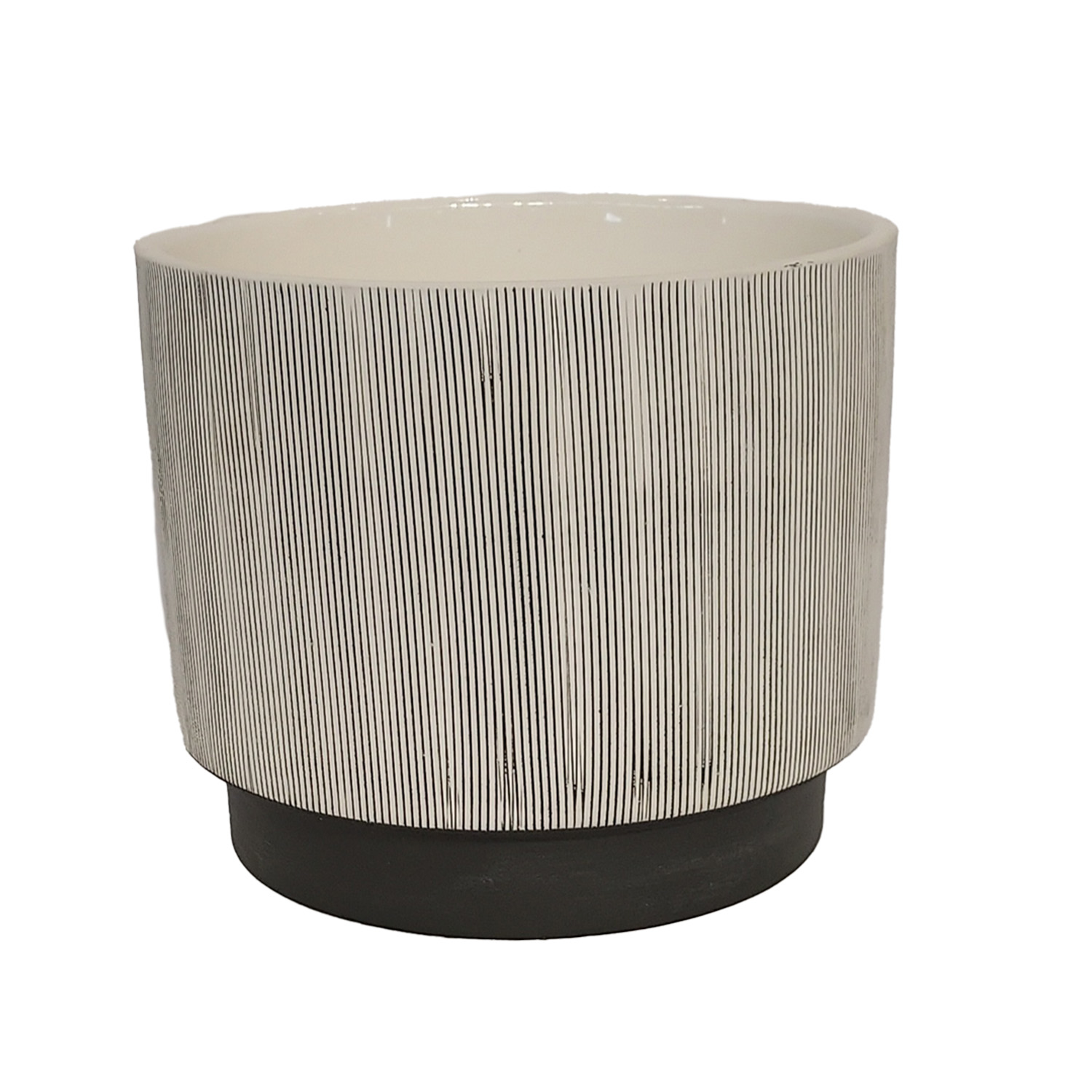 Product - Pandora Pot, 10.5'' x 9'', Charcoal / White | Pandora Pot, 10 ...