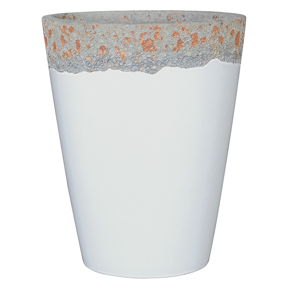 Product - Indira Tall Lava Planter, Volcanic Snow | Indira Tall Lava ...