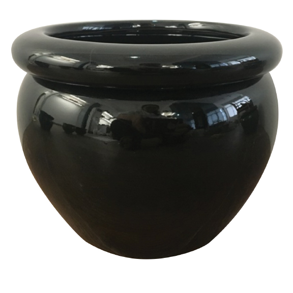 Product - Round Self-Watering Pot, 6.25" x 4.75", Dark Colors Assorted ...