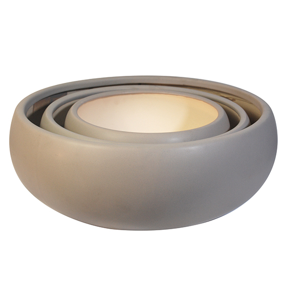 Product - Succulent Bowl, 10.25" x 4.75", Matte Light Grey | Succulent ...