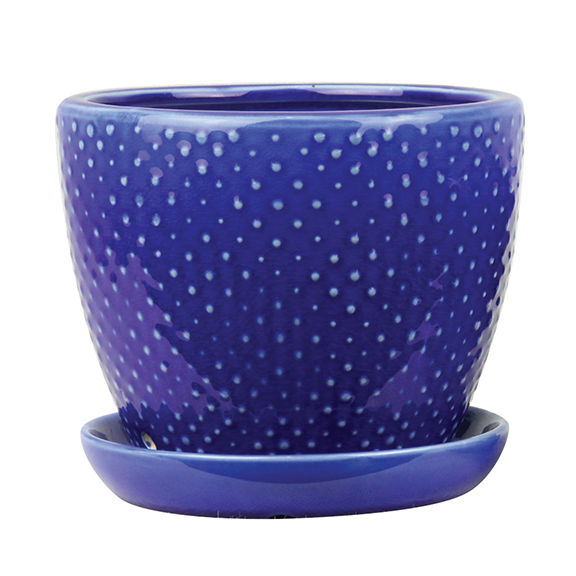 Product - Classic Dot Planter, 8" x 7", Imperial Blue | Classic Dot ...