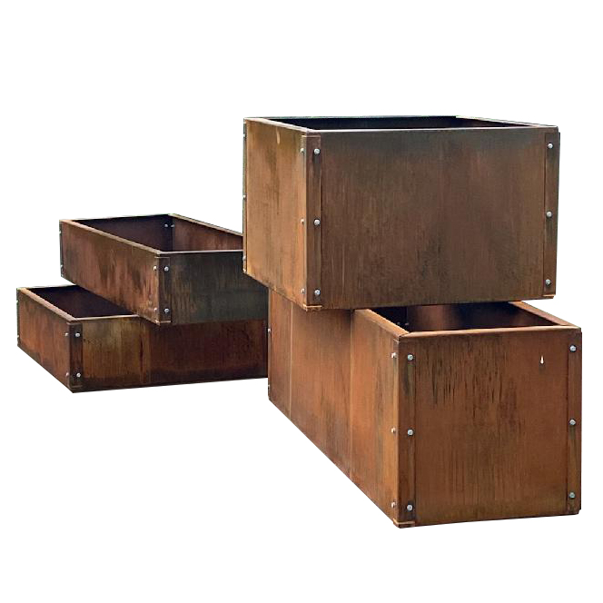 Product - BORCON 12" High x 72" Wide Planter Bed Side, Raw Steel ...