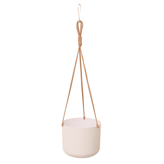 Product - 7.5" Atomic Hanging Pot, Gloss White | 7.5" Atomic Hanging ...