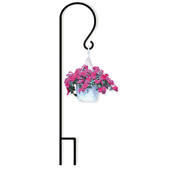 Product - 5' 4" Short Round Bar Single Hook, Black | 5' 4" Short Round ...