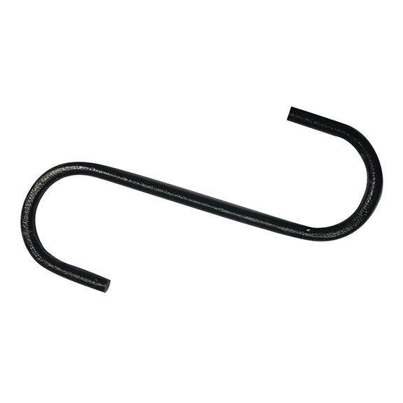Product - 18" S-Hook, Black | 18" S Hook Black finish Case/12, Black ...