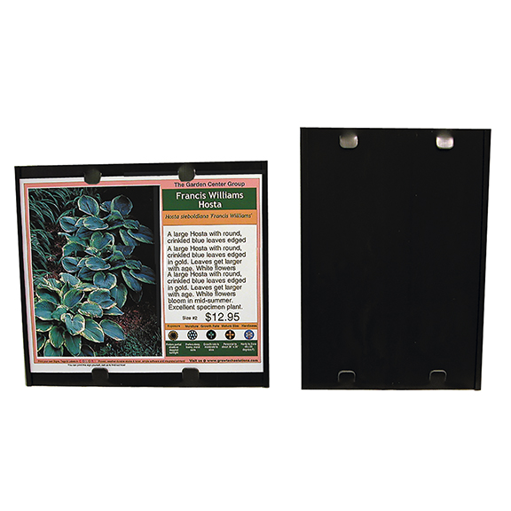 Product - Sign Card Holder Top, 8" x 10", Black | Sign Card Holder Top ...