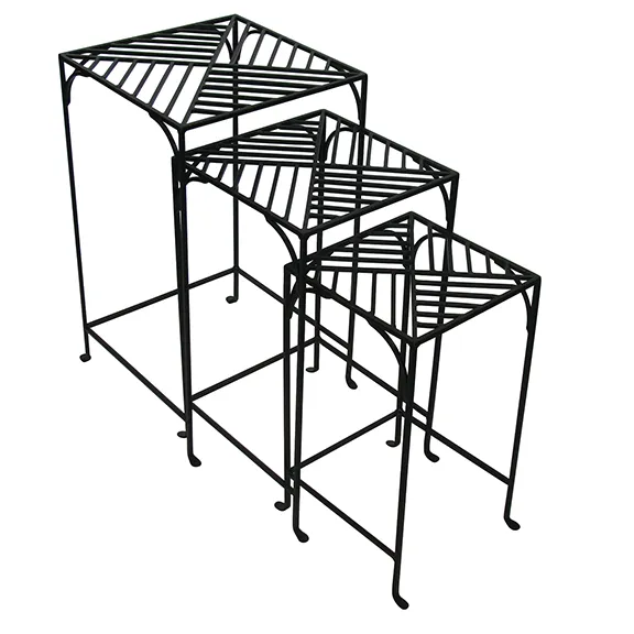 Product - Chippendale Square Nesting Tables, Black | Chippendale Square ...