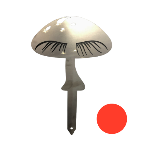 Product - Shitake Mushroom Silhouette, Red Powder Coat Finish | Shitake ...