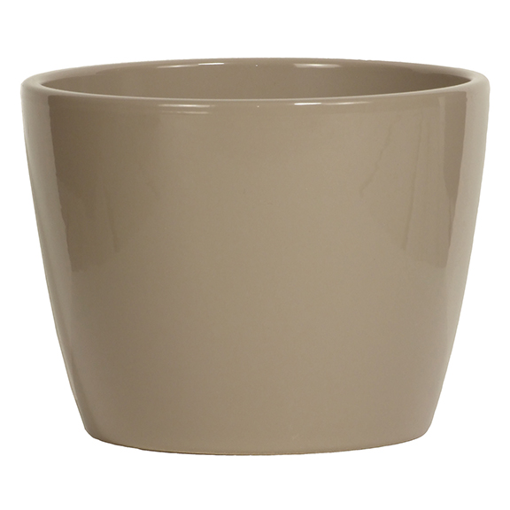 Product - Straight Cover Pot, 7" x 6", Taupe | Straight Cover Pot, 7" x ...