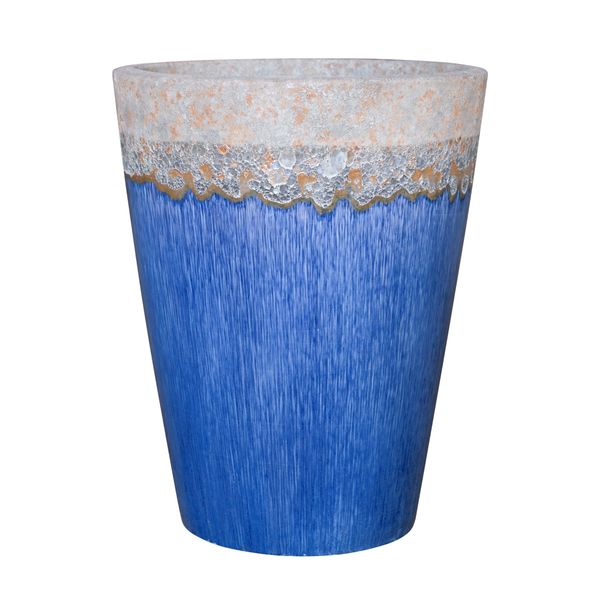 Product - Indira Tall Lava Planter, Volcanic Blue | Indira Tall Lava ...