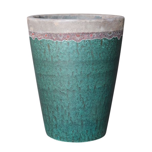 Product - Indira Tall Lava Planter, Volcanic Emerald Forest | Indira ...