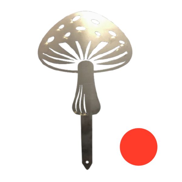 Product - Porcini Mushroom Silhouette, Red Powder Coat Finish | Porcini ...