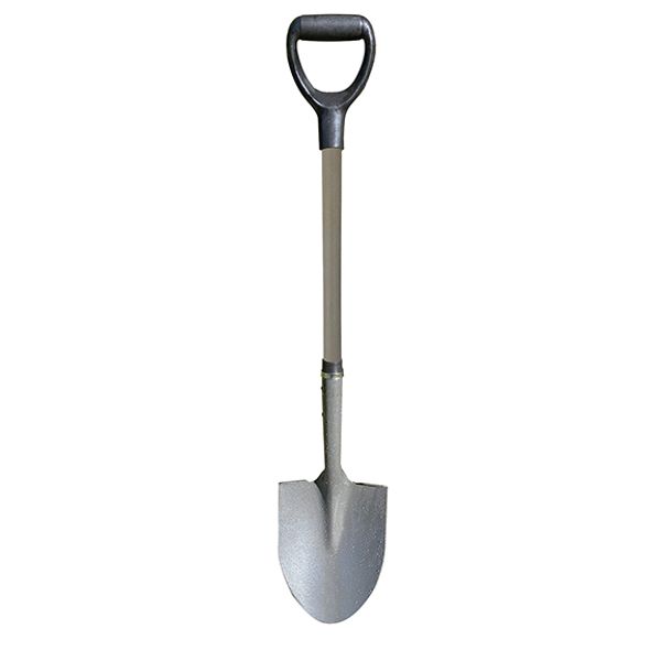 Product - Round Point Short Handle Shovel, 41", Grey | Round Point ...